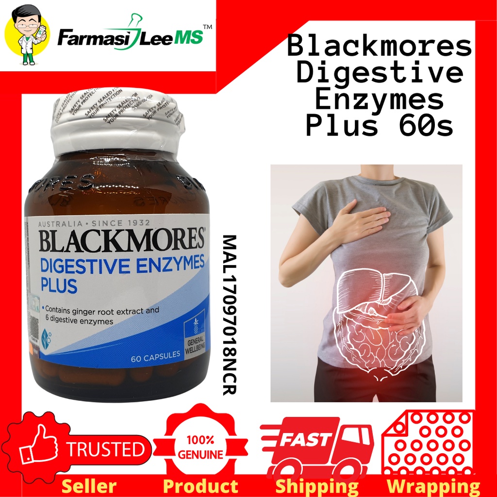 Blackmores Digestive Enzymes Plus 60s (Exp 09/2025) | Shopee Malaysia