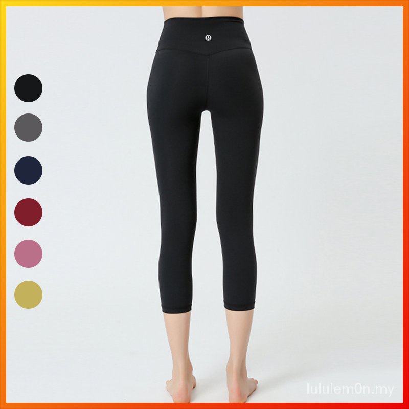 2024 New Arrival 6 Color Lululemon Women Yoga Pants Cropped Leggings 2004 Shopee Malaysia