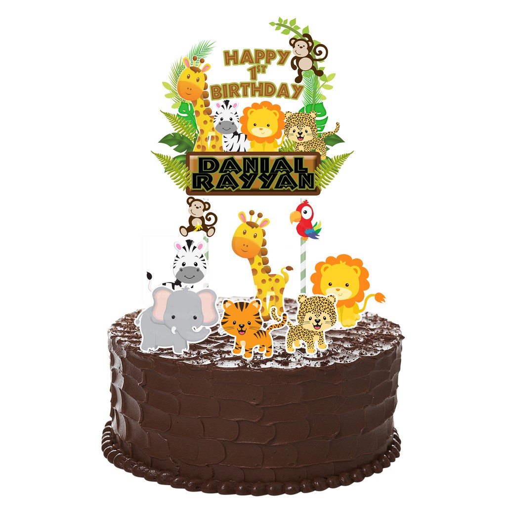 Safari cake topper set | Shopee Malaysia