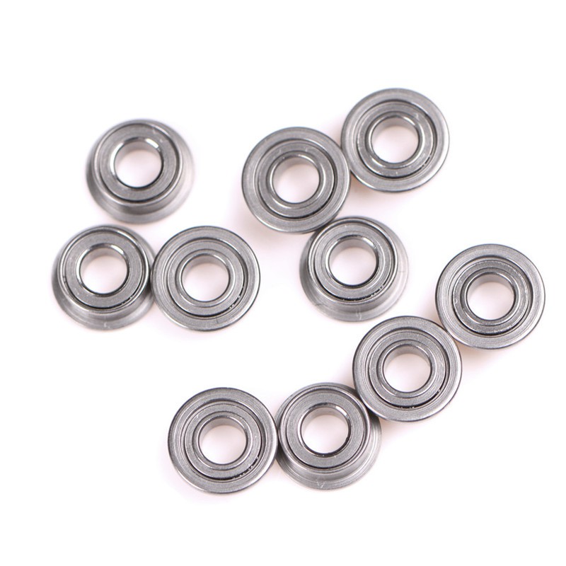 10PCS MF63zz Mini Metal Double Shielded Flanged Ball Bearings ...