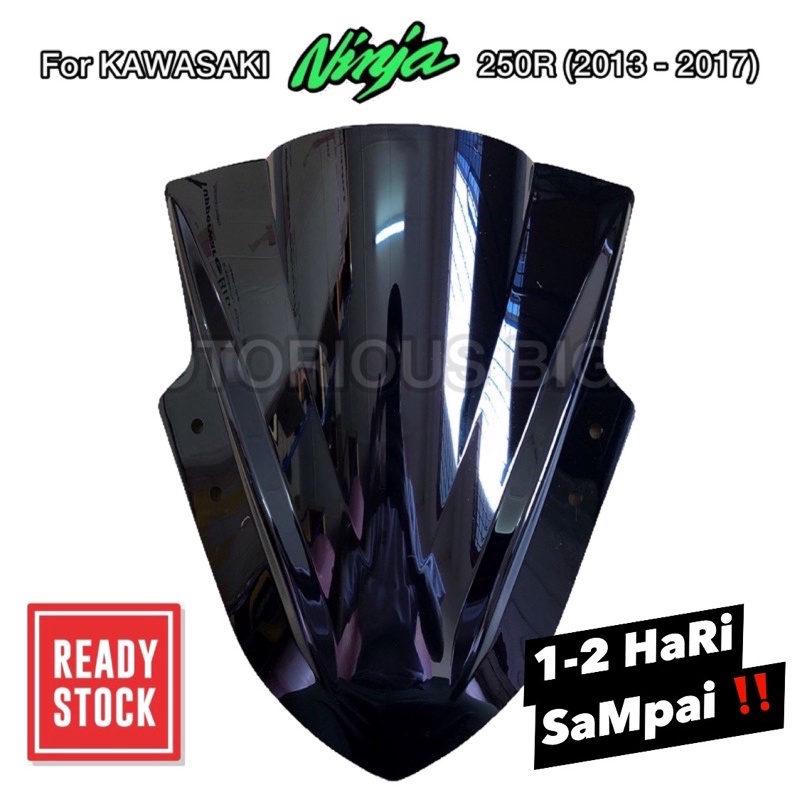 ‼️READY STOCK‼️ WINDSHIELD NINJA 250R 2013-2017 WINDSCREEN NINJA 250 ...
