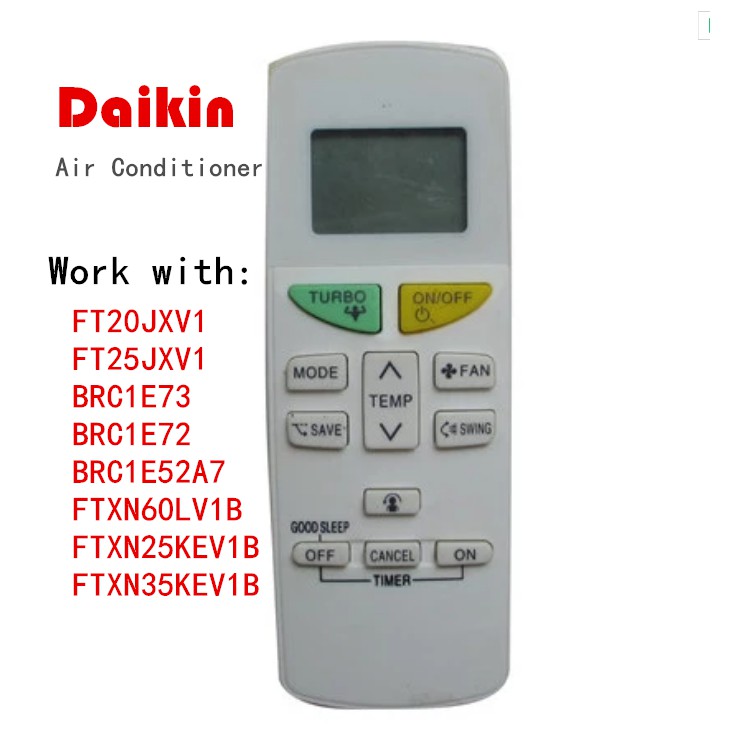 DAIKIN Air Conditioner Remote control Universal ARC433A27 FT20JXV1 ...