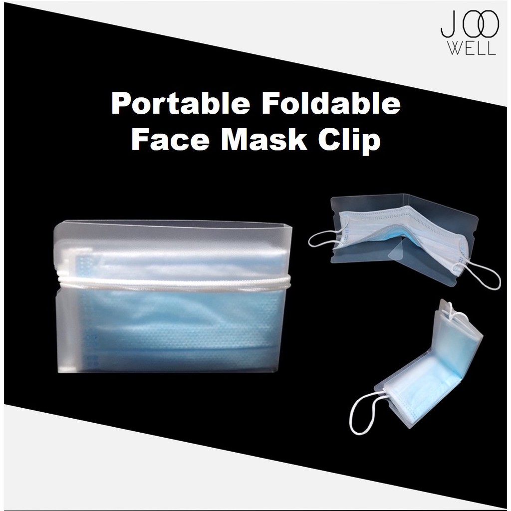 Portable Foldable Face Mask Storage Clip / Holder / Keeper (Transparent ...