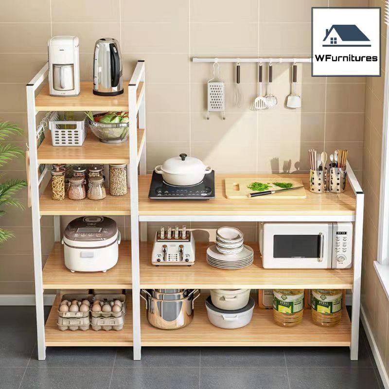 L120cm Multi-functional Kitchen Rack Storage Cabinet Storage Rack ...