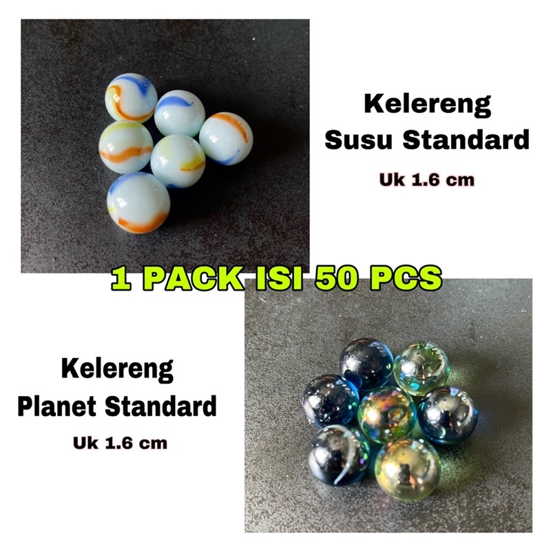 Guli Standard Colored Milk Marbles/s Planet/s /s Stripedbirus Size 1.6 ...