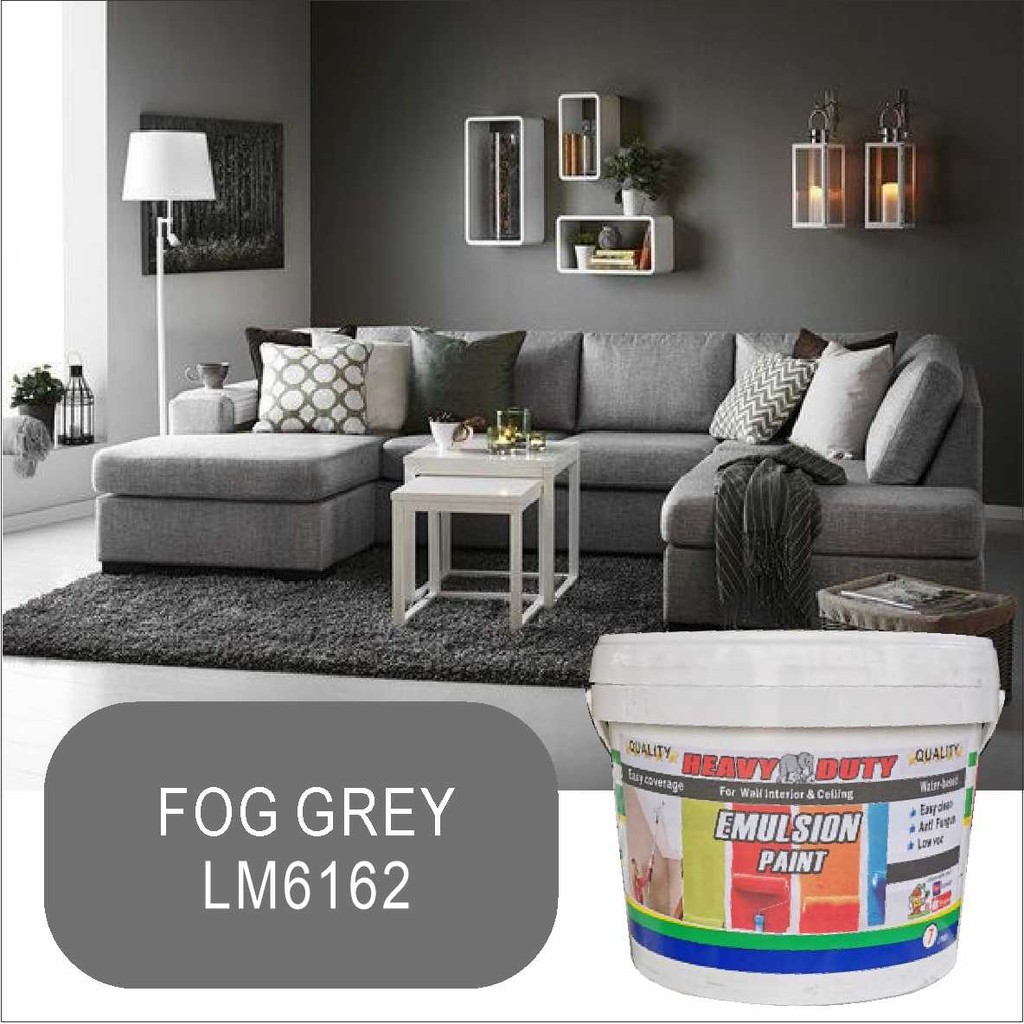 FOG GREY HLM6162 ( 7L ) Heavy Duty EMULSION PAINT Cat Interior ...