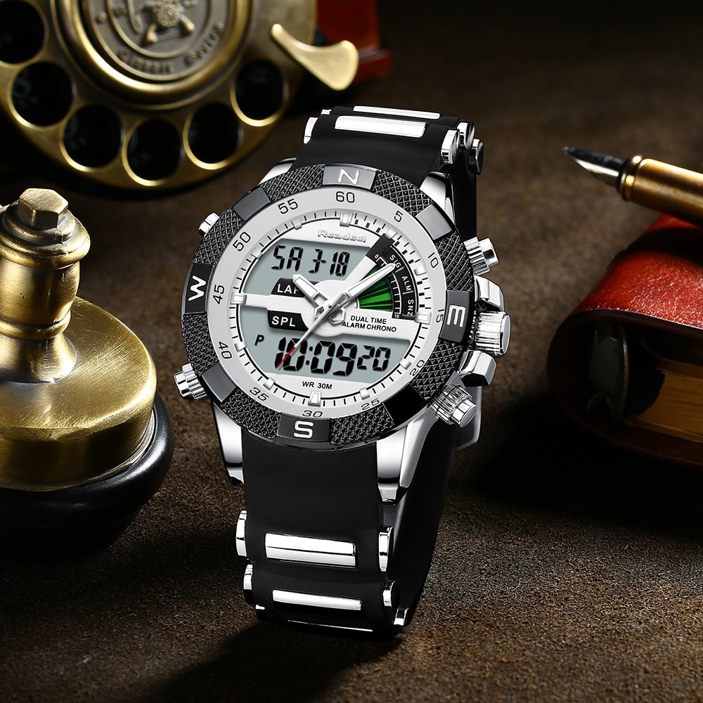 Readeel 1297 Dual Movement Watch [100% Original + One Year Guarantee+ ...