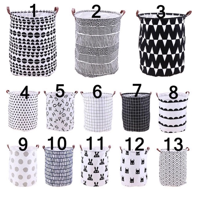 Large Size Laundry Basket // Bakul Laundry Beg Besar (50x40cm) | Shopee ...