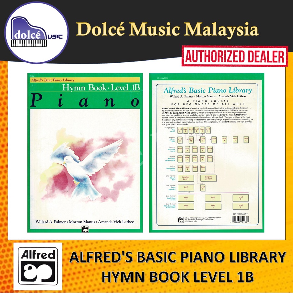 Alfred - Alfred's Basic Piano Library - Hymn Book Level 1B | Shopee ...