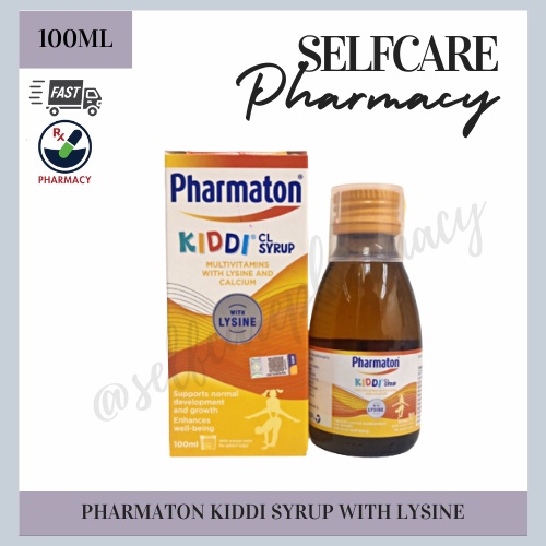 (100ML) PHARMATON KIDDI SYRUP WITH LYSINE (ORANGE FLAVOUR) | Shopee ...