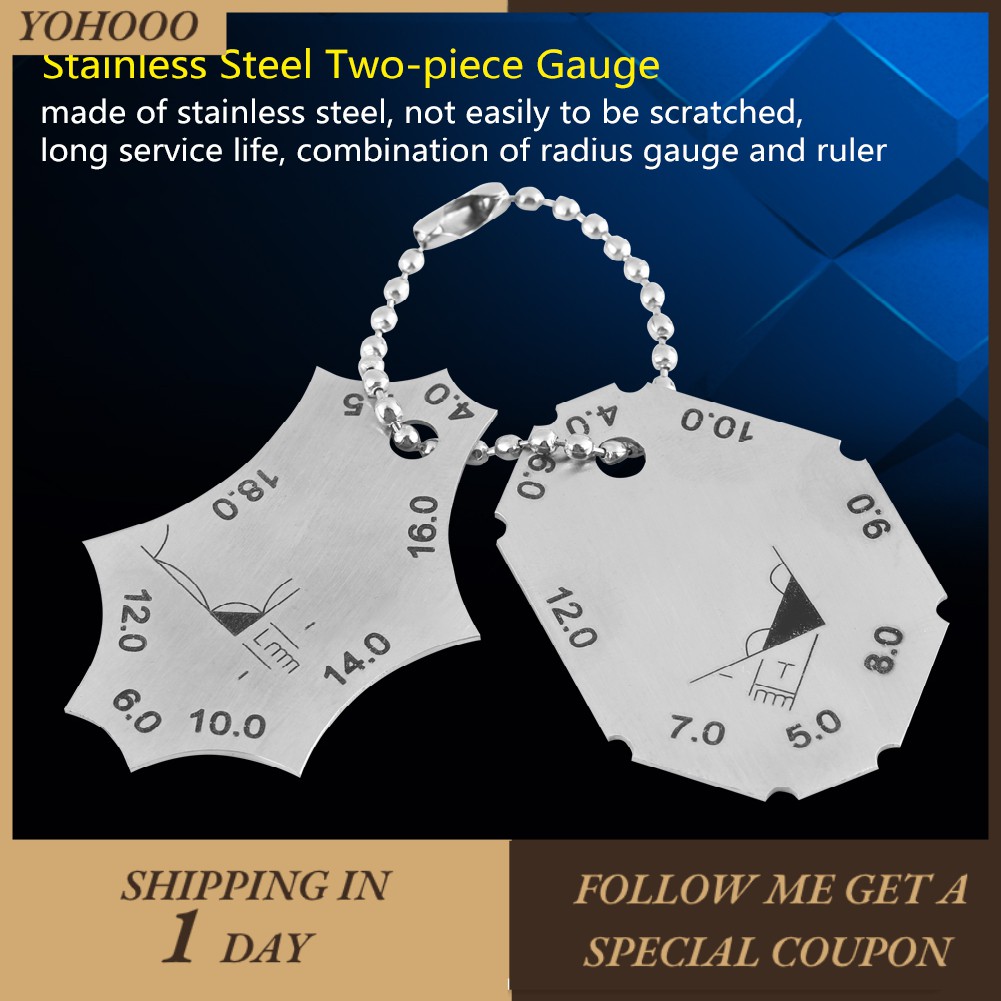 Yohooo Fillet Weld Tee Joint Welding Throat Depth Leg Length Gauge ...