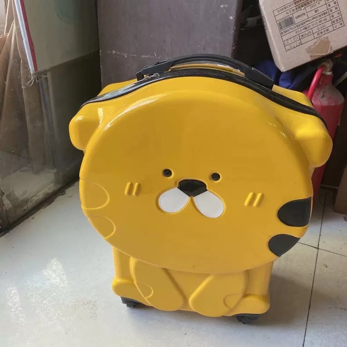 4d Cute Cartoon Luggage Cabin Traveling Suitcase Trolley Bag Bagasi ...