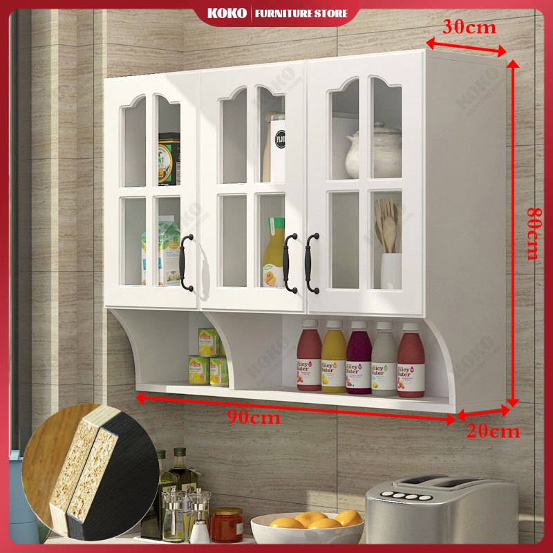 European style simple wall cabinet wall cabinet balcony hanging cabinet ...