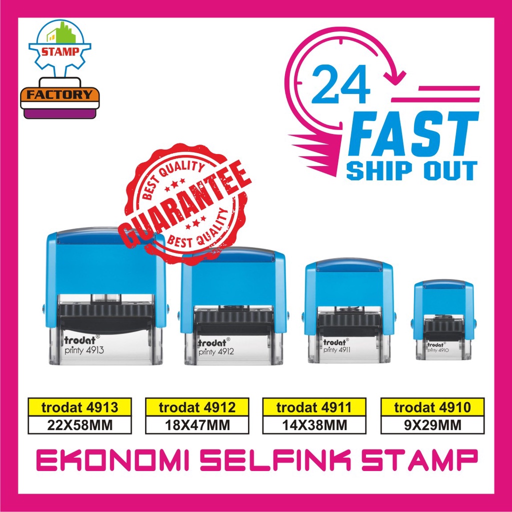 Cop Nama Stamp Self Ink Stamp Chop Stationery Rubber Stamp Custom Stamp ...