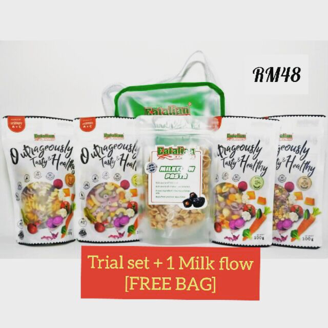 [EATALIAN EXPRESS MIXED VEGE PASTA]💥Trial Set Pasta Mixed Vege /Milk ...