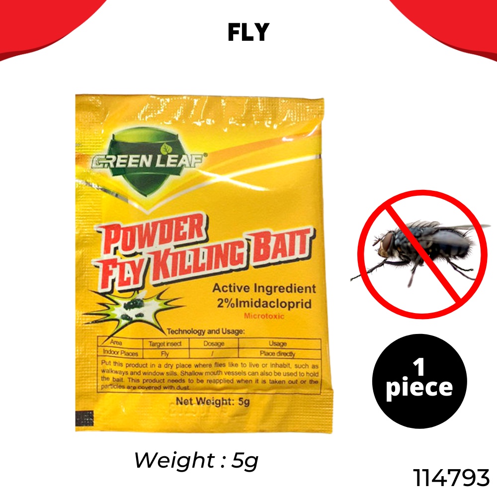 SUPERSAVE Green Leaf Powder Fly Ant Cockroach Killing Bait Umpan Serbuk ...