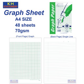 Graph Paper / Graph Sheet / Kertas Graf A4 48sheets | Shopee Malaysia
