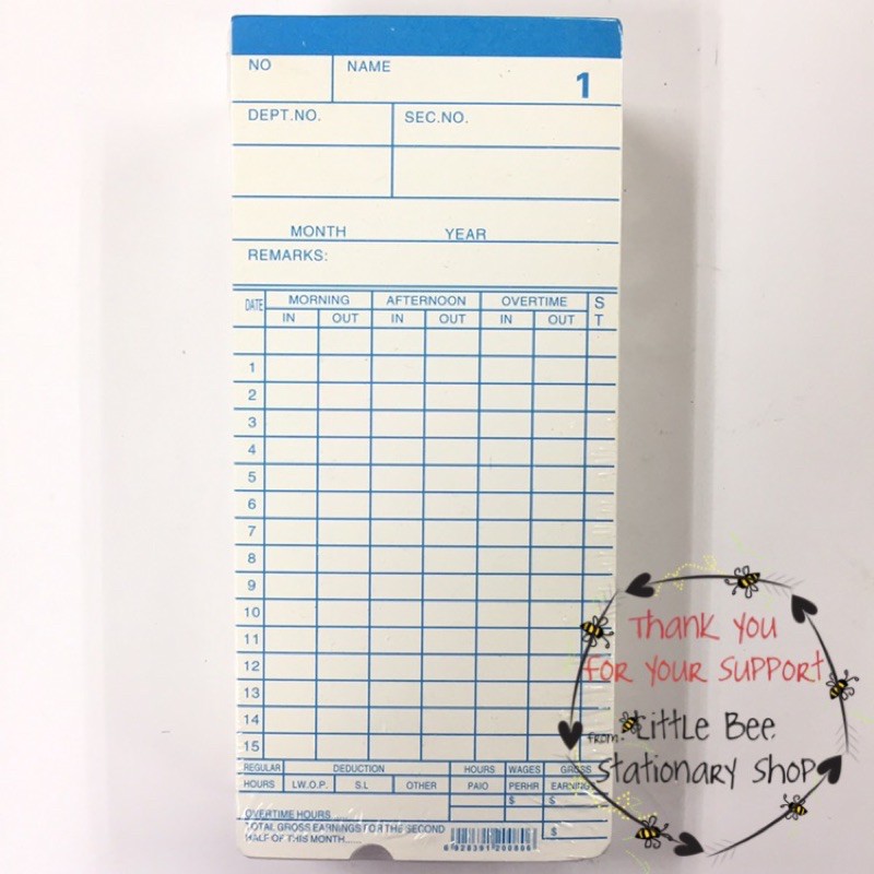 Time Clock Machine Punch Card | Shopee Malaysia