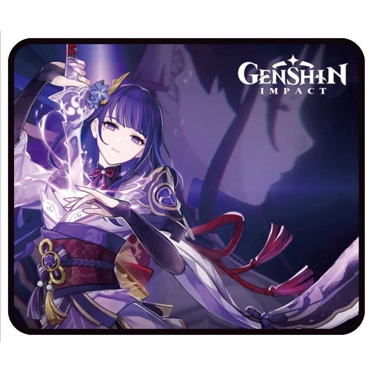 Raiden Shogun - Genshin Impact High Quality 240mm*200mm Lock Edge ...
