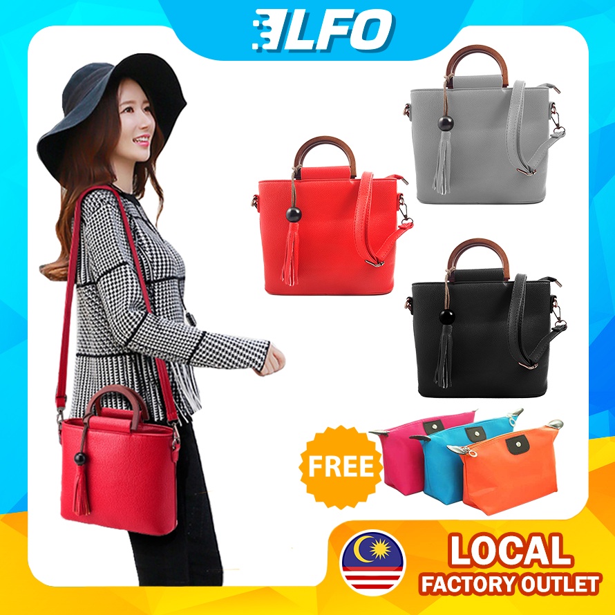 LFO [100% NEW] Authentic Korean Handbag Leather OL Lady Elegant Office ...