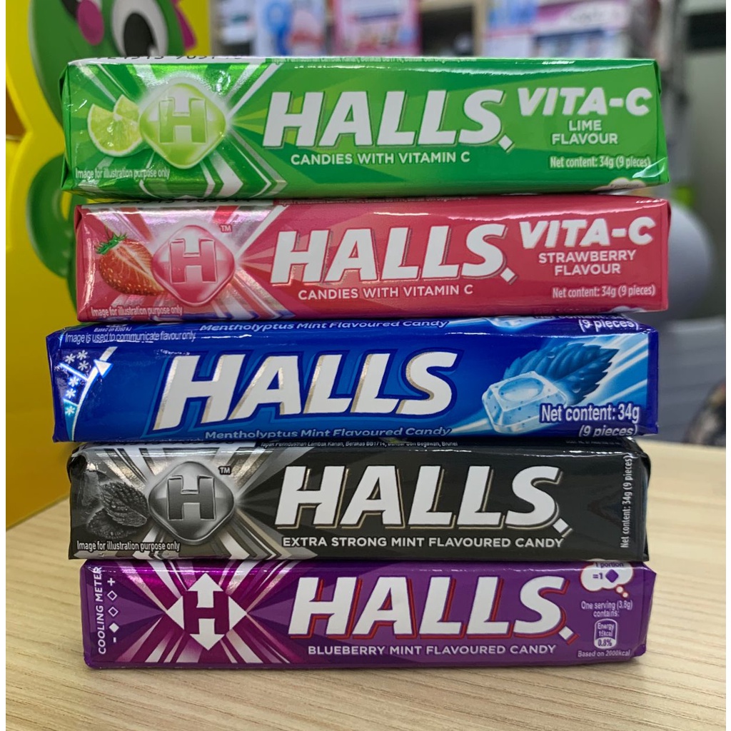 Halls Hard Candy 9's 34g | Shopee Malaysia