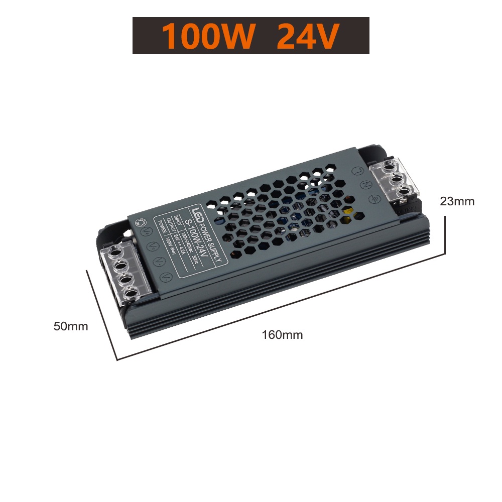 [New Arrival] LED Power Supply DC12V 24V Ultrathin LED Driver Mute Lighting Transformers 60W ...