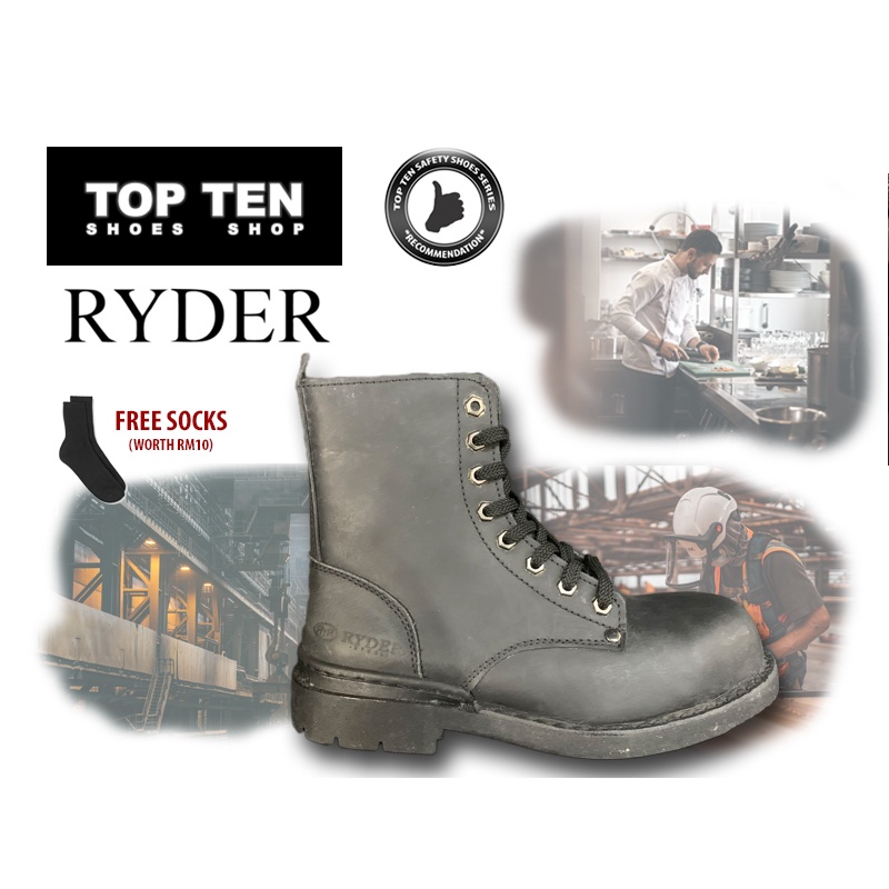 RYDER Safety Shoe / Safety Boots / Kasut Safety / Kasut Keselamatan ...