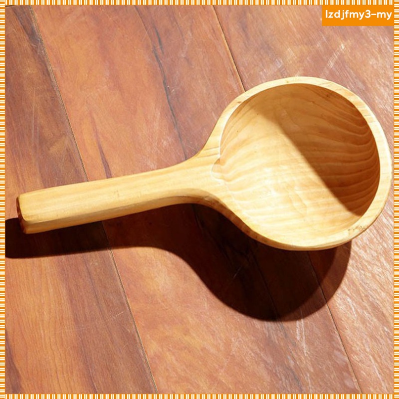 Large Wooden Ladle Sauna Ladle For Home Salon Spa Hotel | Shopee Malaysia