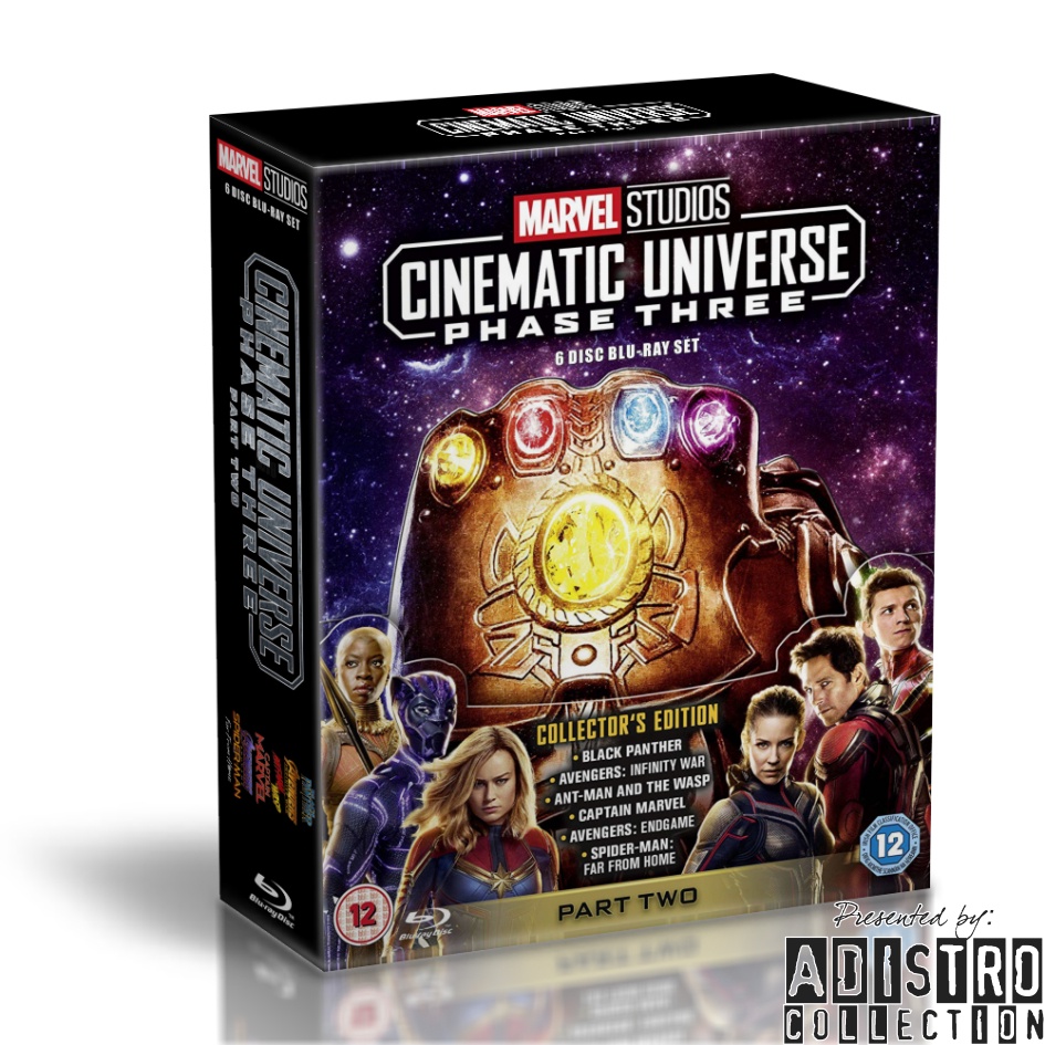 Marvel CHINESE UNIVERSE MCU PHASE Blu-Ray Film 3 PART 2 Edition BOX SET ...