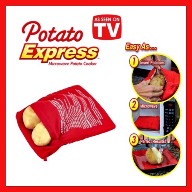 💥[READY STOCK] Microwave Potato Cooker Bag Perfect Potatoes Just in 4 ...