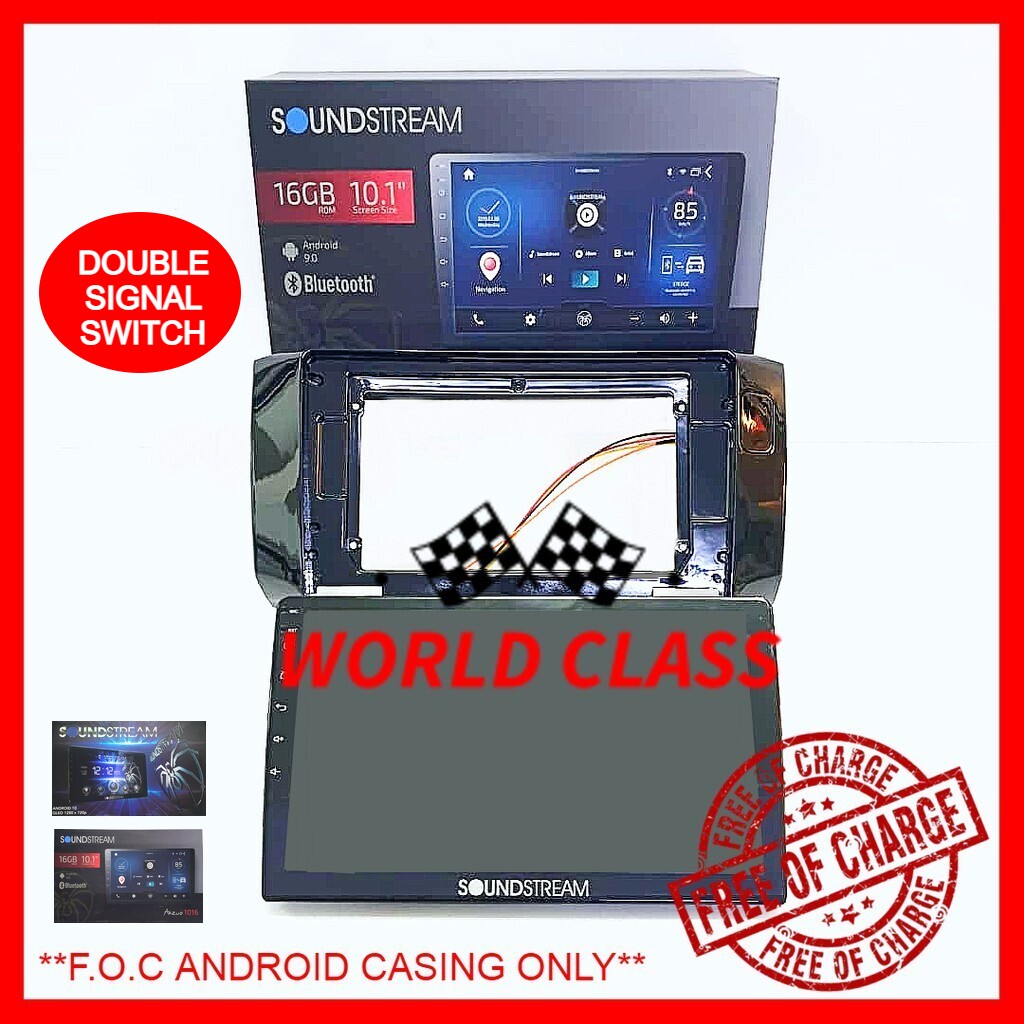 PERODUA ALZA 2018-2021 (UV BLACK) 10" SOUNDSTREAM ANDROID IPS PLAYER 10 ...