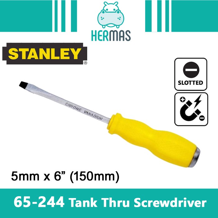 STANLEY 65244 5X150MM TANK THRU SCREWDRIVER (-) | Shopee Malaysia