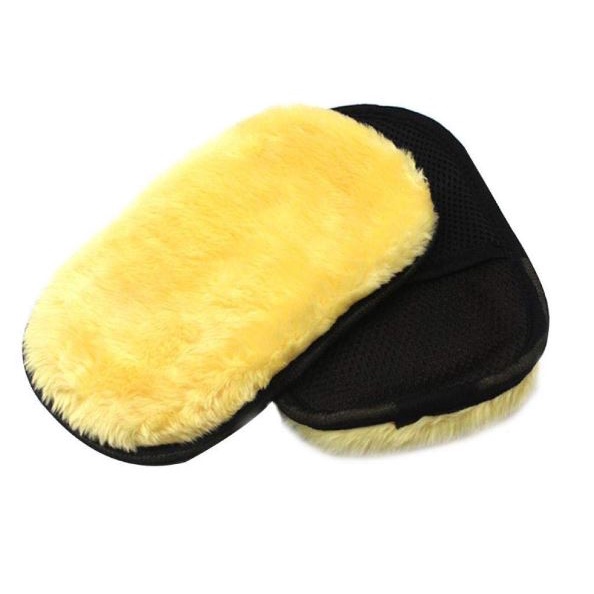 Soft Hand Polishing Wool Glove Plush Wash High Imitation Wool Mitten ...