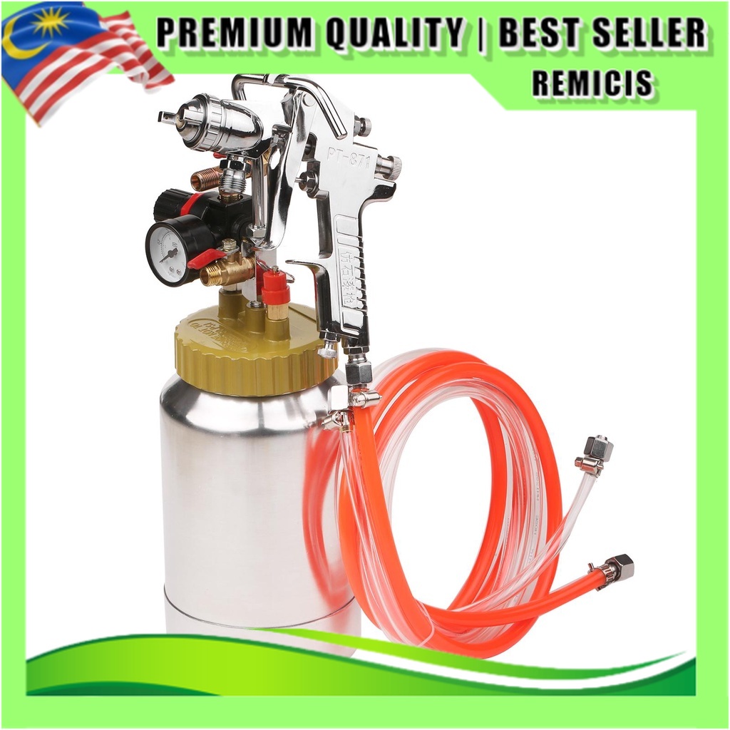 2L Pressure Pot Tank with Air Spray Gun and Regulator for Natural Stone ...