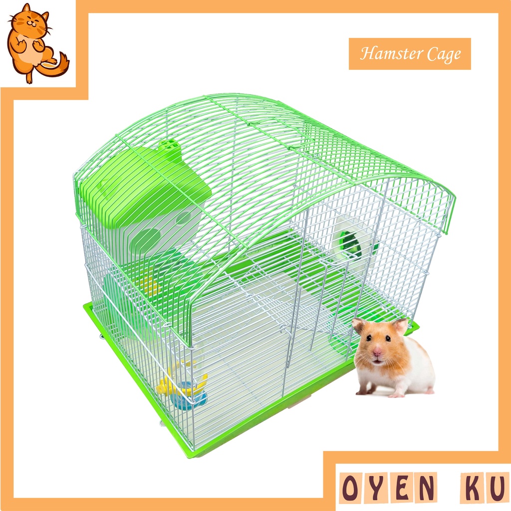 Hamster Cage Hamster House 2 level With Ladder & Platform/ Sangkar ...