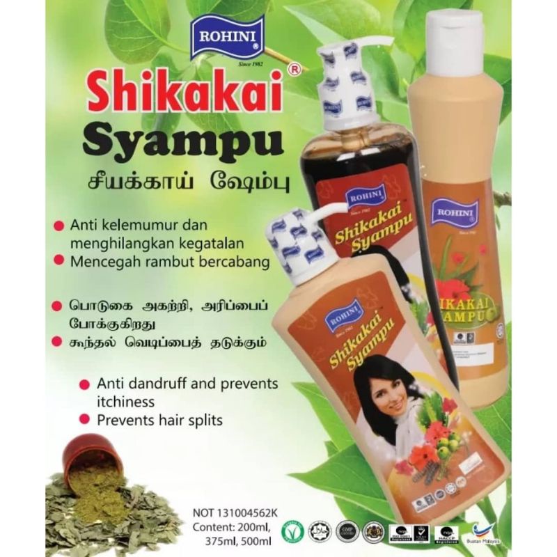 ROHINI SHIKAKAI SHAMPOO 200ML /375ML | Shopee Malaysia