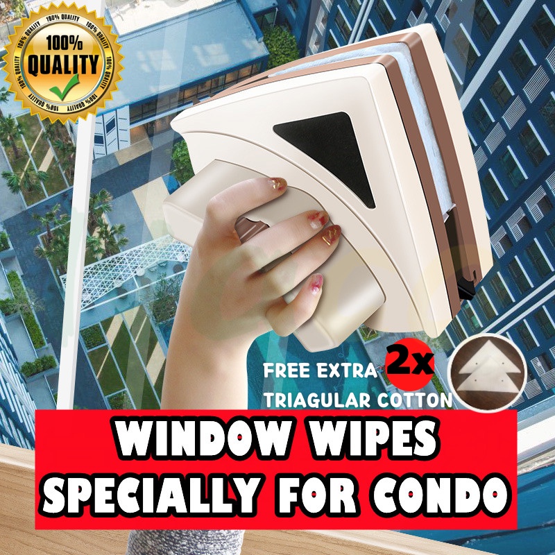 Magnetic Window Cleaner Double Sided Glass Wiper Home Surface Cleaning ...