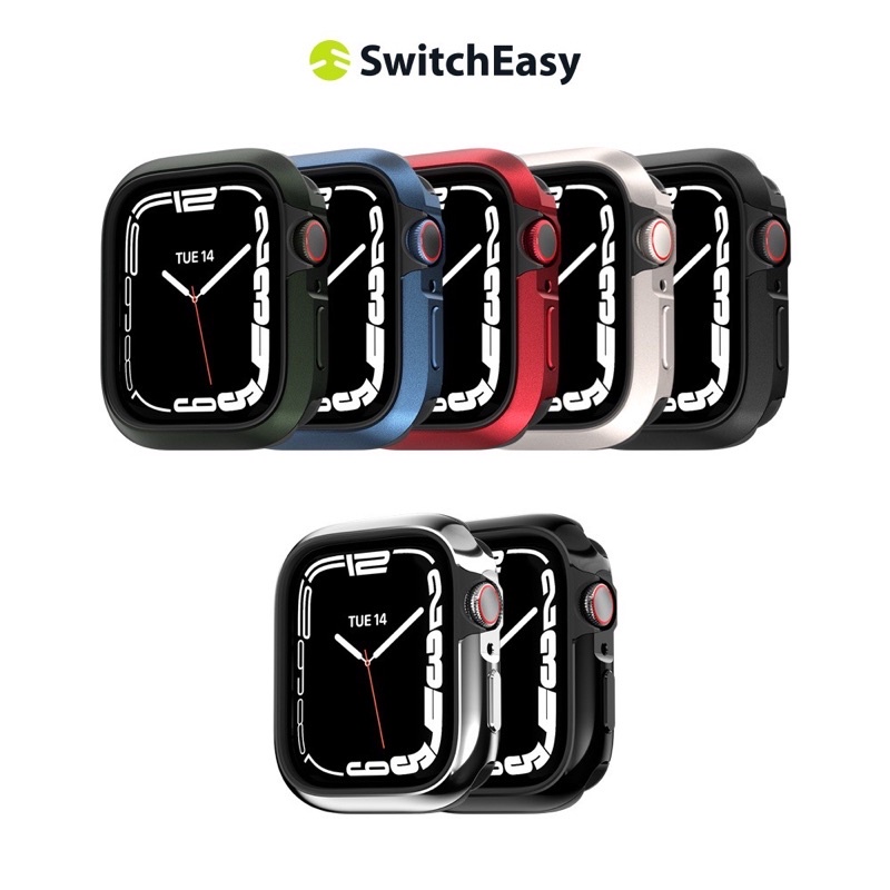SwitchEasy Modern Odyssey Aluminum Alloy Case Metal + TPU Apple Watch ...
