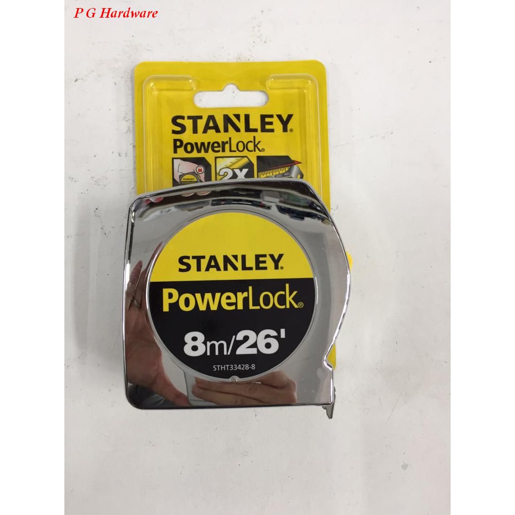 STANLEY Power Lock Measuring Tape @8M/26' ( 33-428 ) | Shopee Malaysia