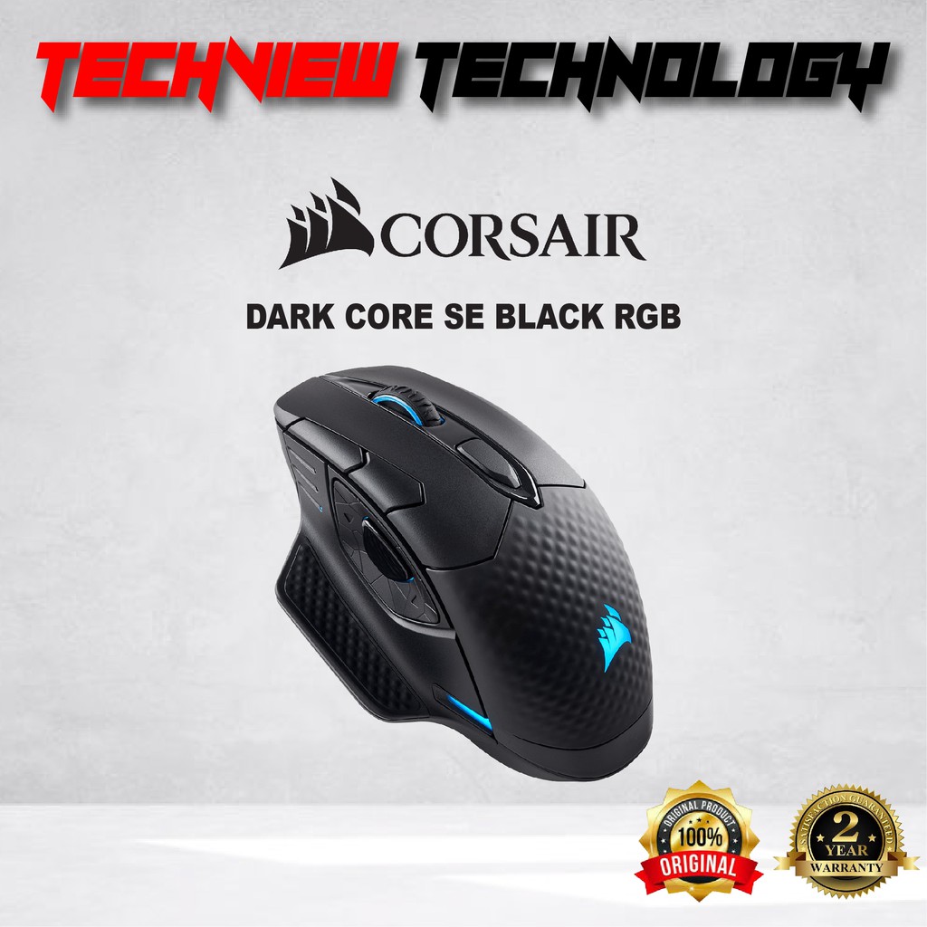 CORSAIR DARK CORE SE BLACK RGB WIRELESS GAMING MOUSE | Shopee Malaysia