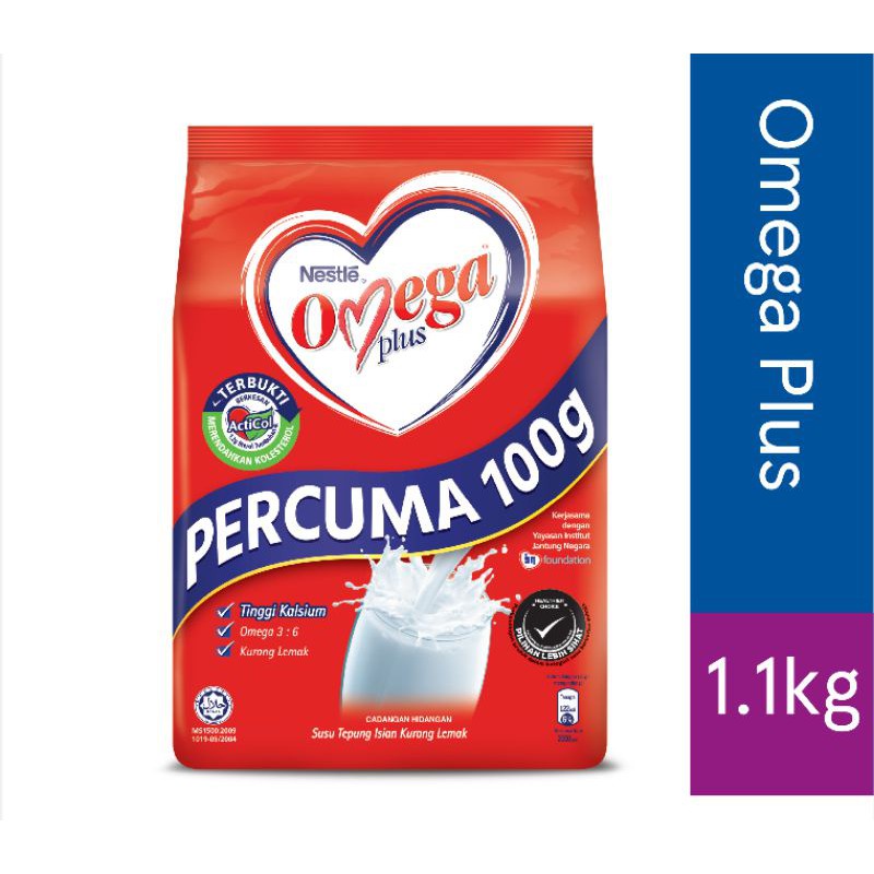 Nestle Omega Plus Milk Powder 600g / 1kg | Shopee Malaysia