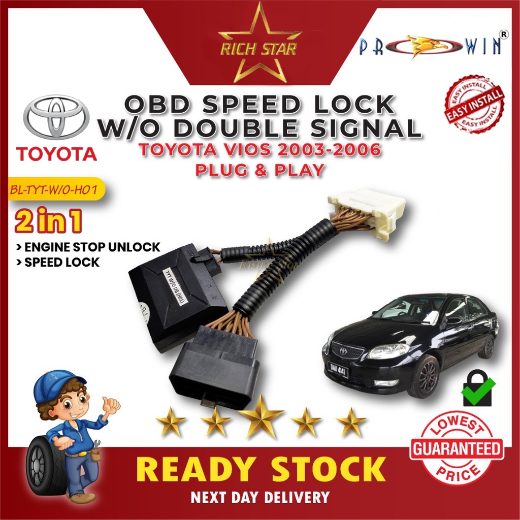 [TOYOTA VIOS(2003-2006)AUTO MOBILE DOOR LOCK/OBD SPEED LOCK/W/O DOUBLE ...