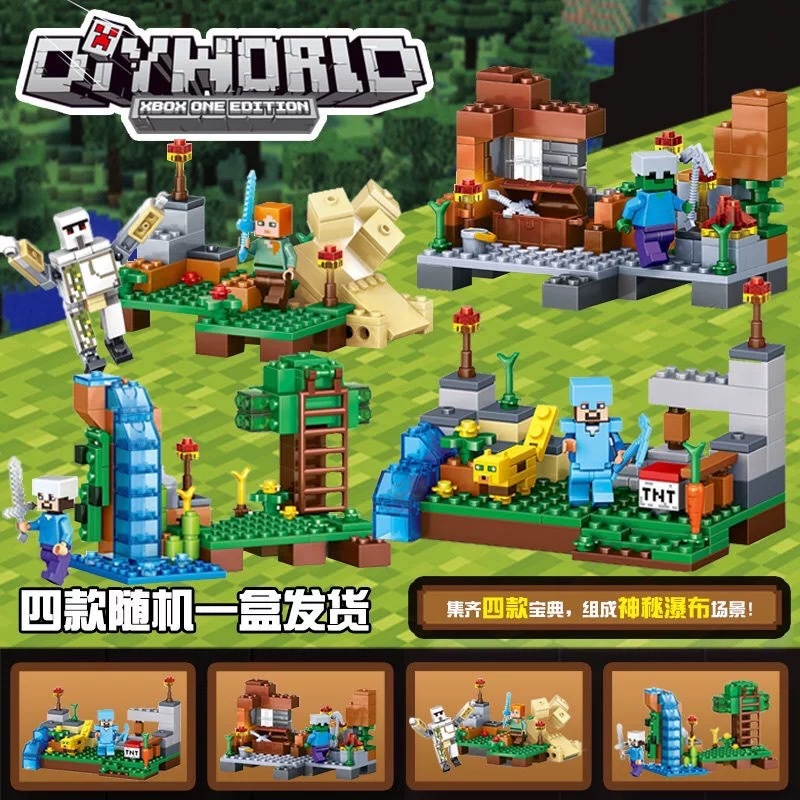 Minecraft Treehouse Village 3D Sandbox Game Compatible Particles DIY ...