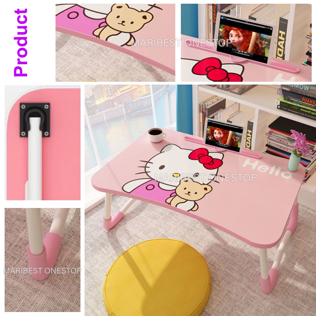 Cartoon HELLO KITTY Folding Table Laptop Stand Holder Study Table ...