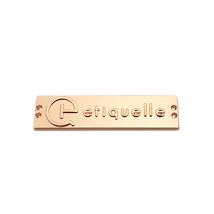can be customized Fashion design engraved brand logo custom metal tags ...