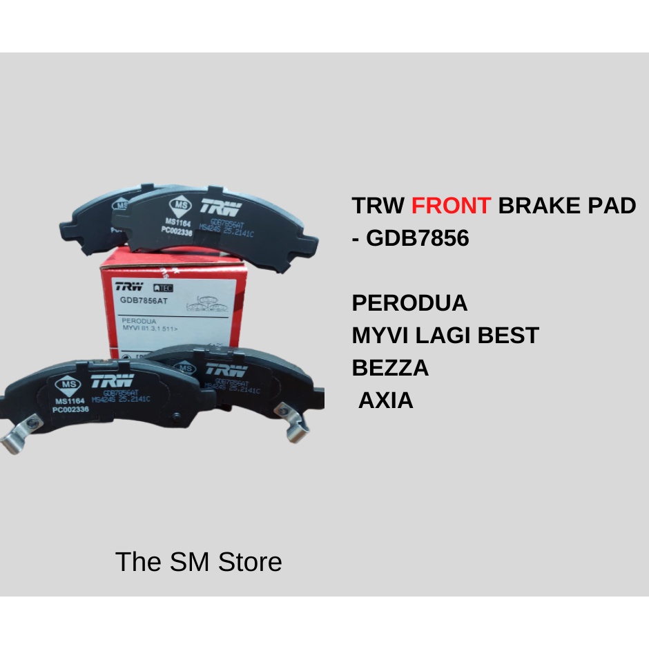 (READY STOCK) TRW GENUINE PERODUA MYVI LAGI BEST , BEZZA , AXIA DISC ...