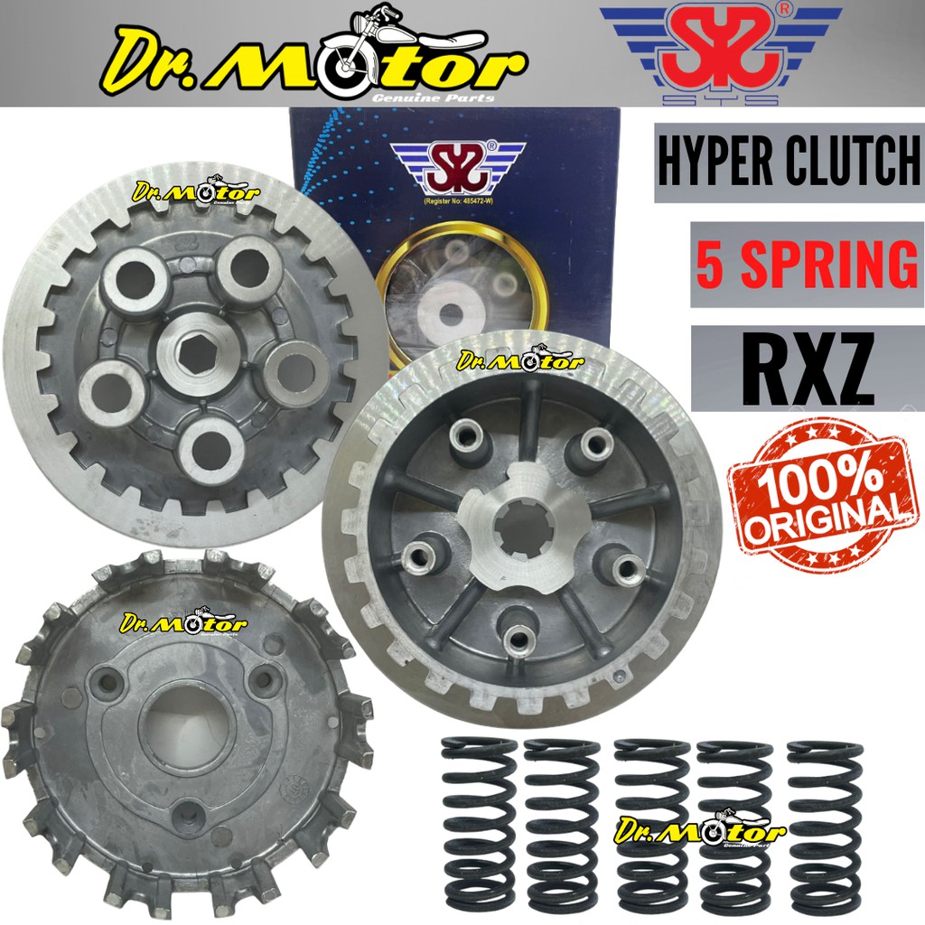 YAMAHA RXZ HyperClutch 5 Spring Hyper Clutch SYS Clutch Racing Set Modi ...
