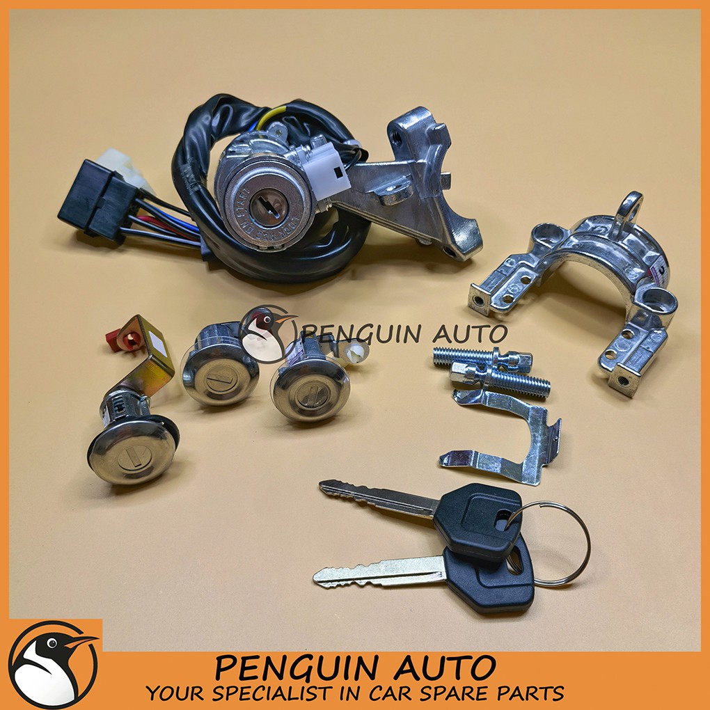 PROTON SAGA ISWARA AEROBACK IGNITION STARTER KEY & DOOR KEY LOCK FULL ...