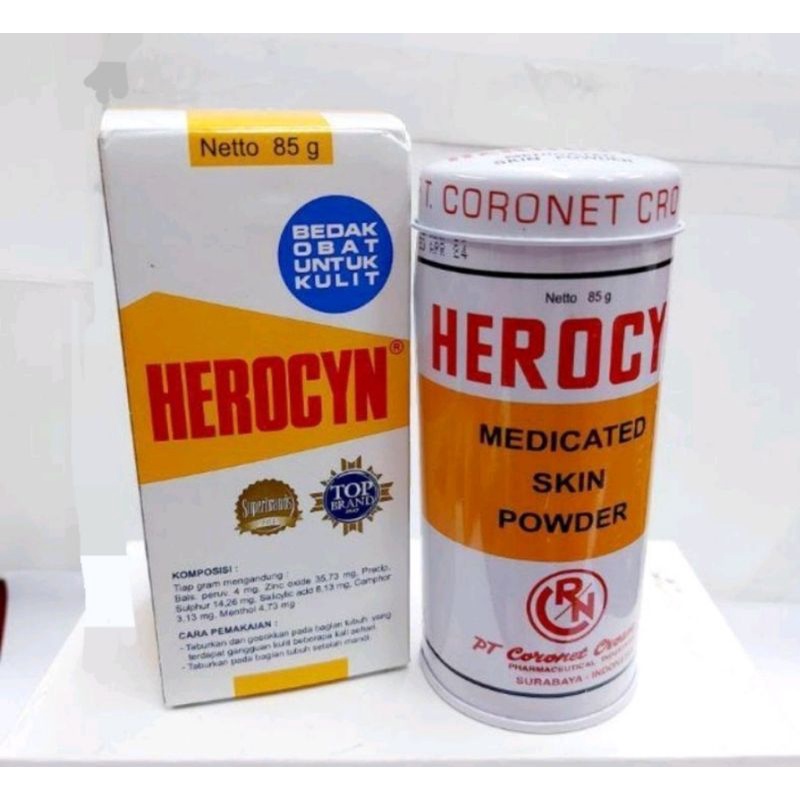 Herocyn Medicated Skin Powder 85g/150g | Shopee Malaysia