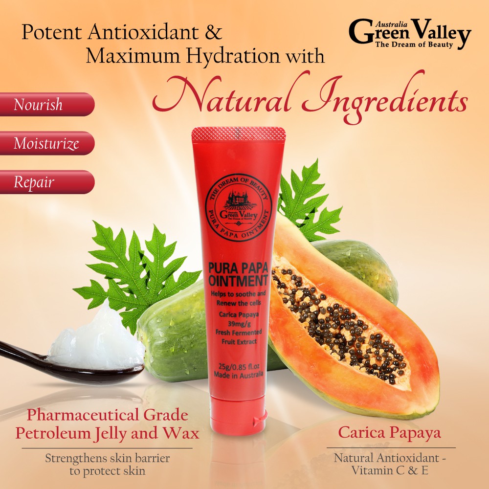 Green Valley Pura Papa Ointment Fermented Carica Papaya Remedy for ...